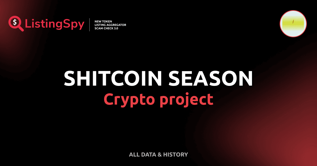 SHITCOIN SEASON crypto project: SHITCOIN token listings, events ...
