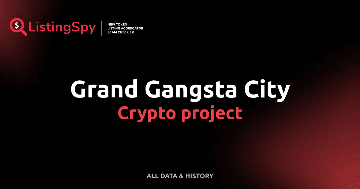 Grand Gangsta City crypto project: GGC token listings, events, analysis ...