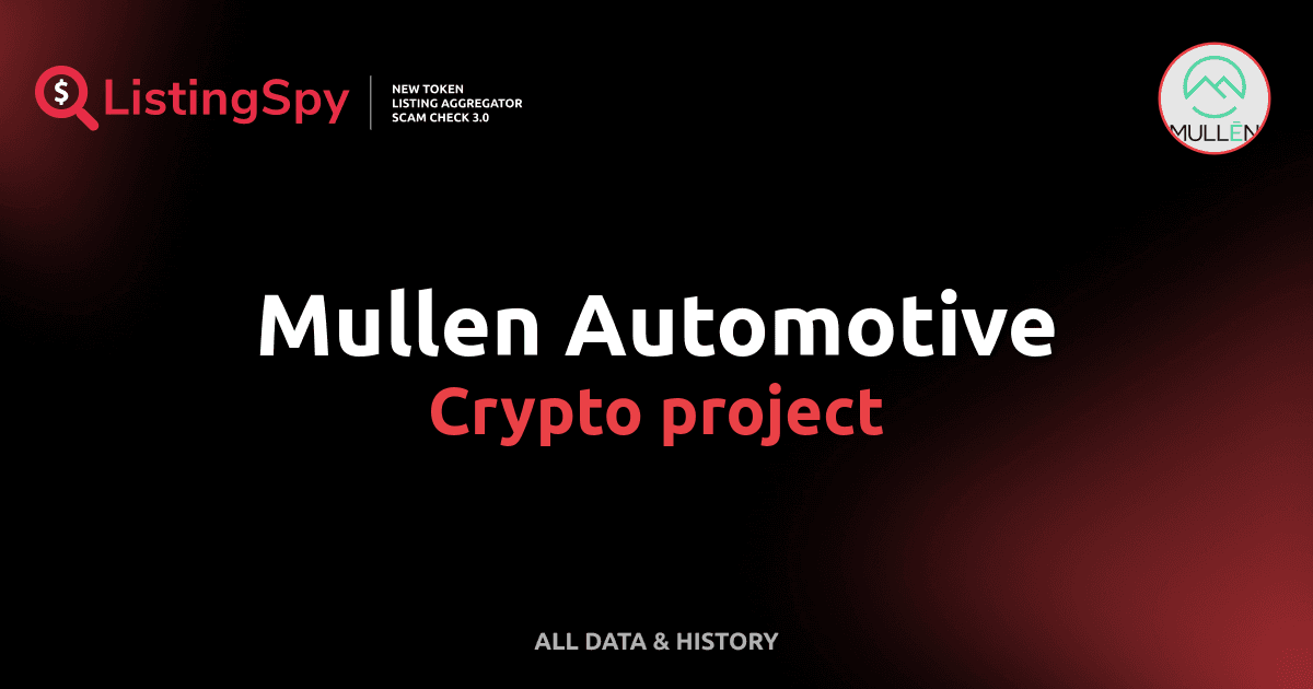 Mullen Automotive crypto project: MULN token listings, events, analysis ...
