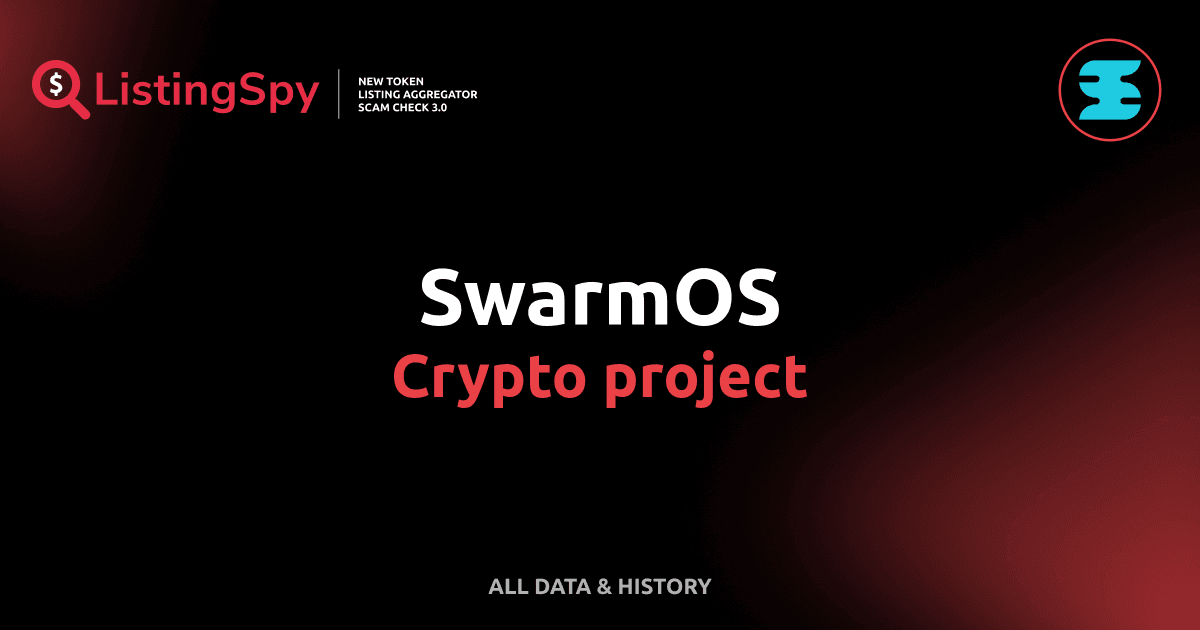 SwarmOS crypto project: SOS token listings, events, analysis | ListingSpy