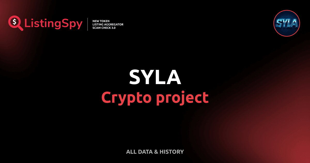 SYLA crypto project: SYLA token listings, events, analysis | ListingSpy