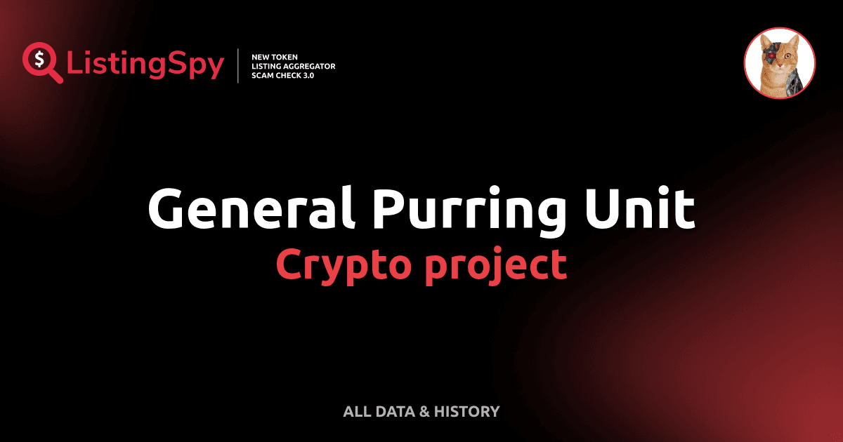 General Purring Unit crypto project: GPU token listings, events ...