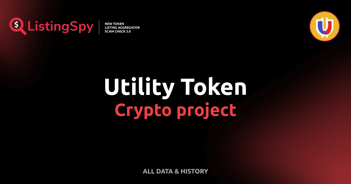 Utility Token crypto project: UTILITY token listings, events, analysis ...