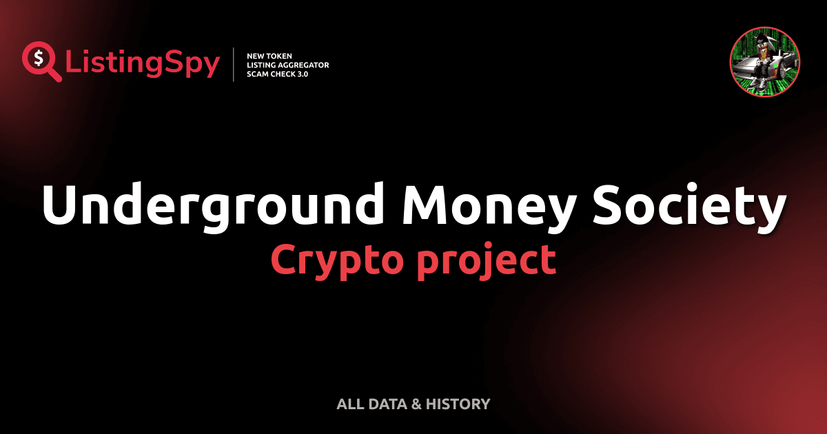 Underground Money Society crypto project: UMS token listings, events ...