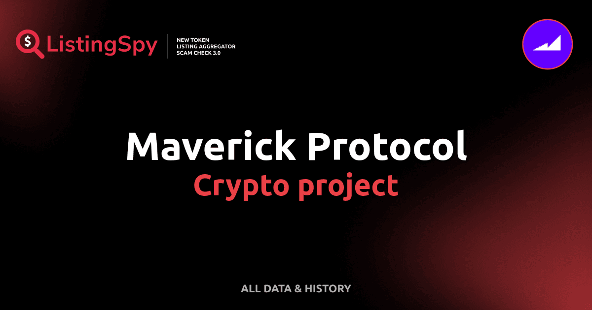 Maverick Protocol crypto project: MAV token listings, events, analysis | ListingSpy