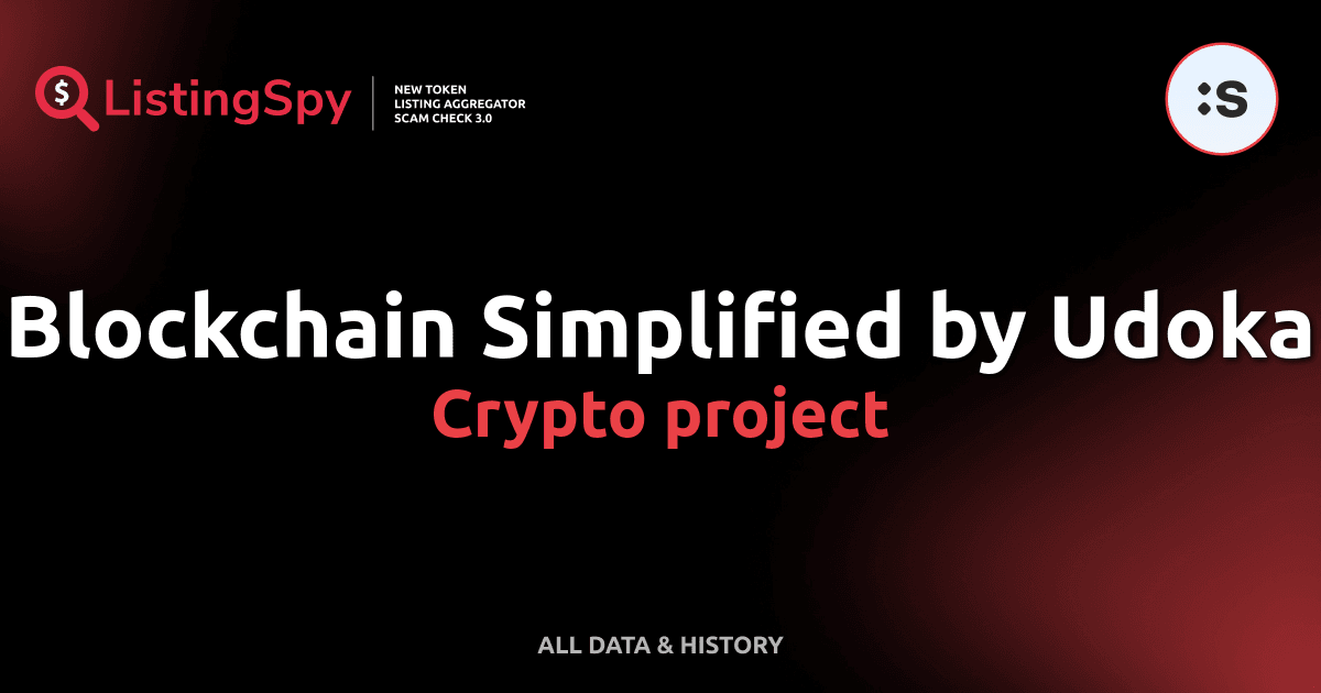 Blockchain Simplified by Udoka crypto project: UDOKA token listings ...