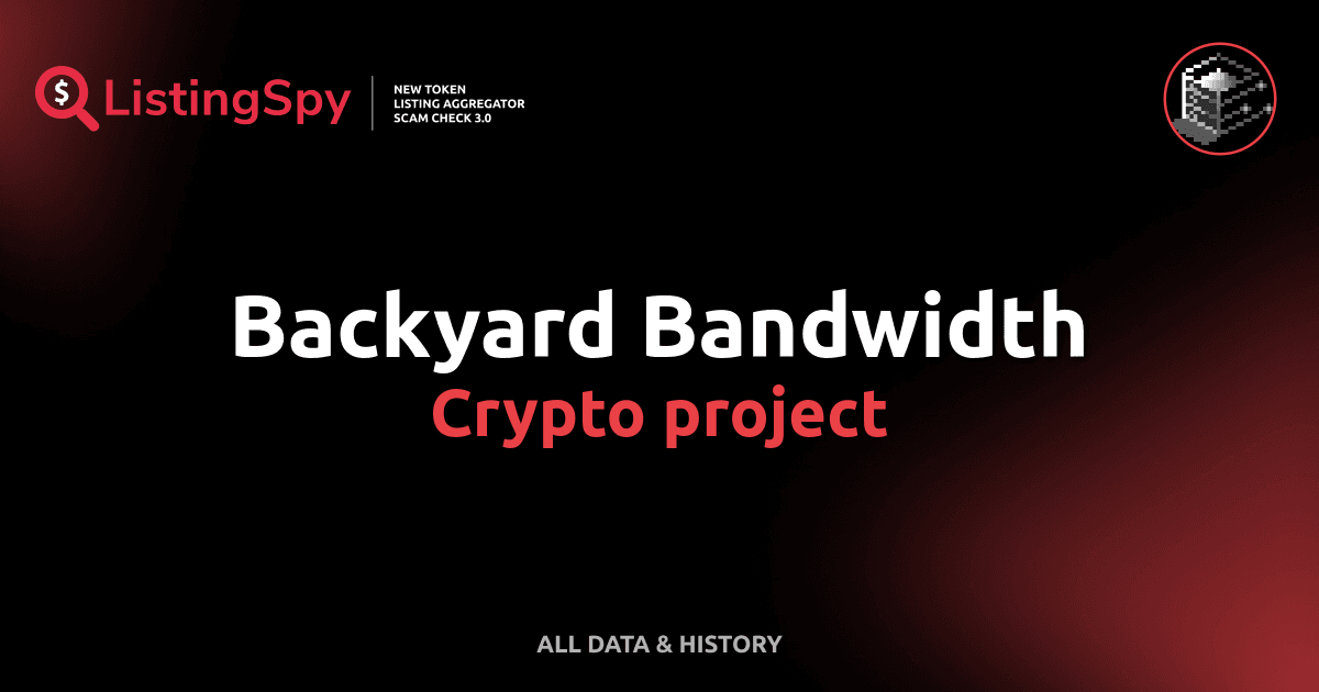 Backyard Bandwidth crypto project: BB token listings, events, analysis ...
