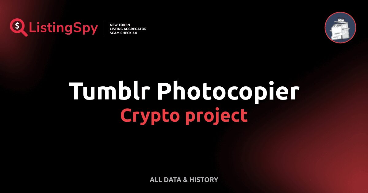 Tumblr Photocopier crypto project: Coppy token listings, events ...