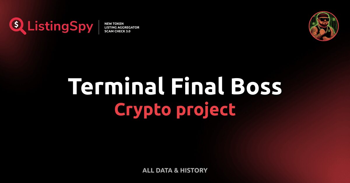 Terminal Final Boss crypto project: TFB token listings, events ...