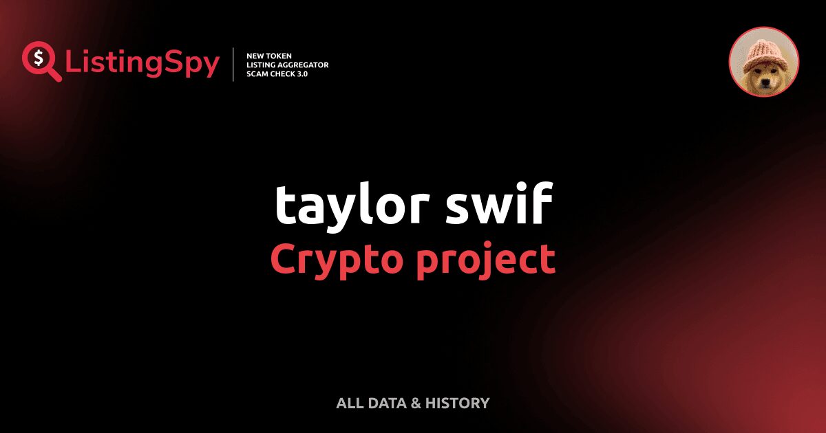 taylor swif crypto project: swif token listings, events, analysis ...