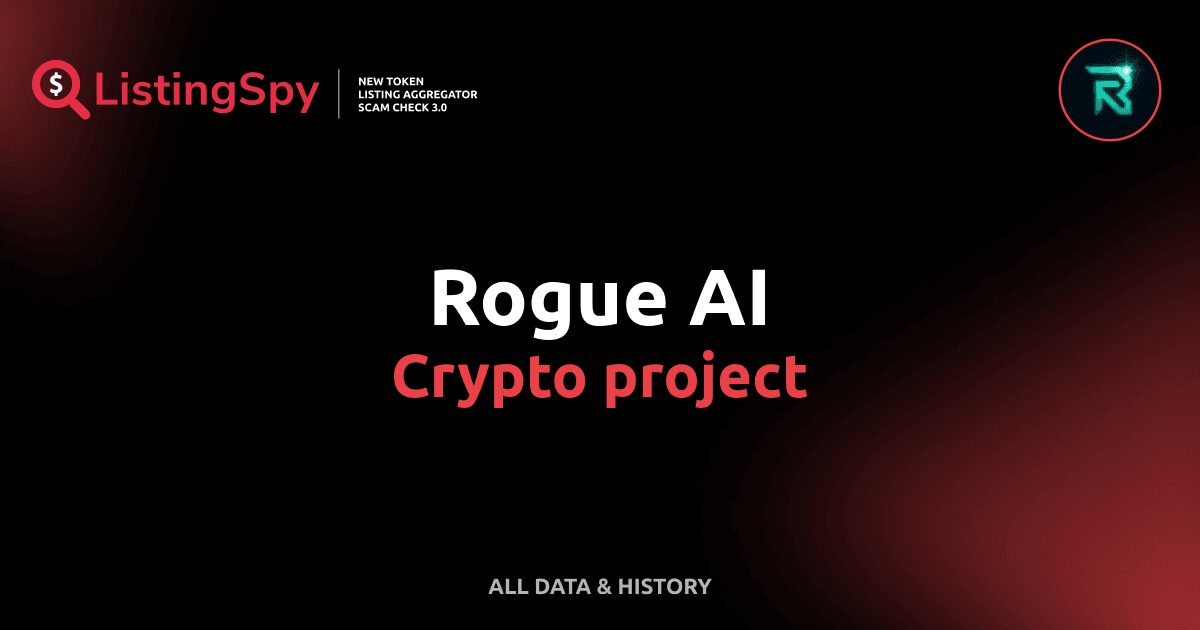 Rogue AI crypto project: RAI token listings, events, analysis | ListingSpy