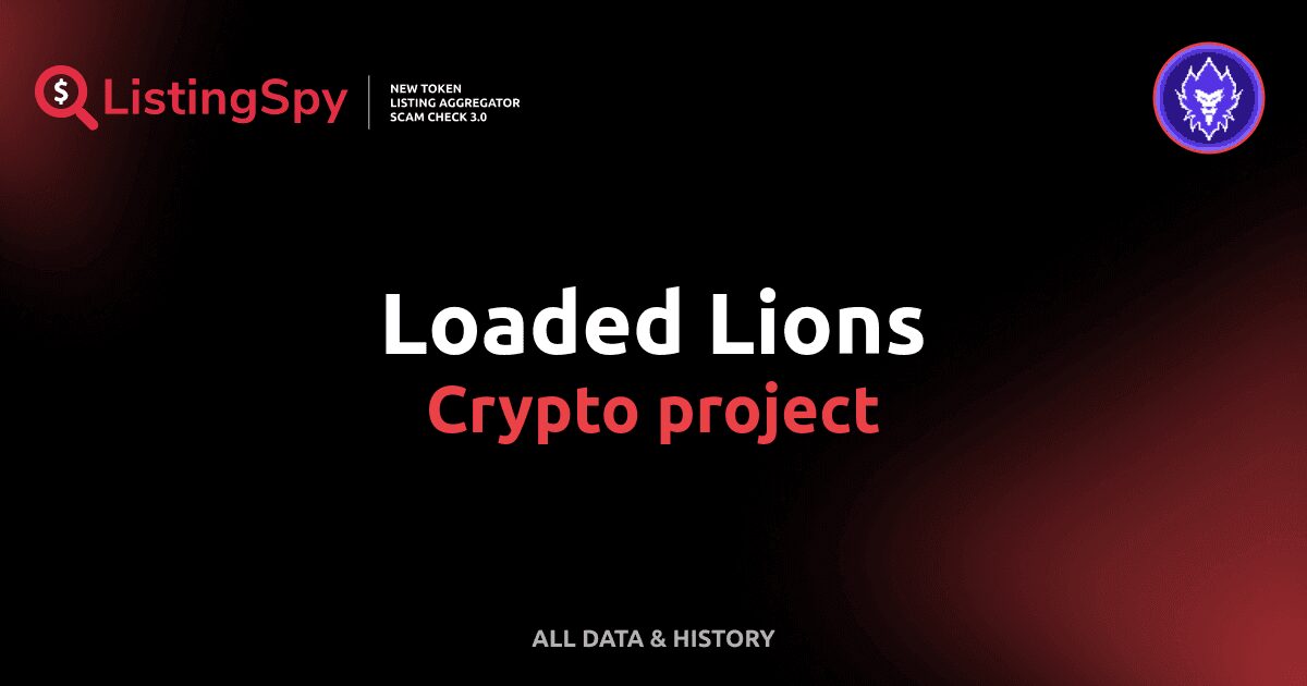 Loaded Lions crypto project: LION token listings, events, analysis ...