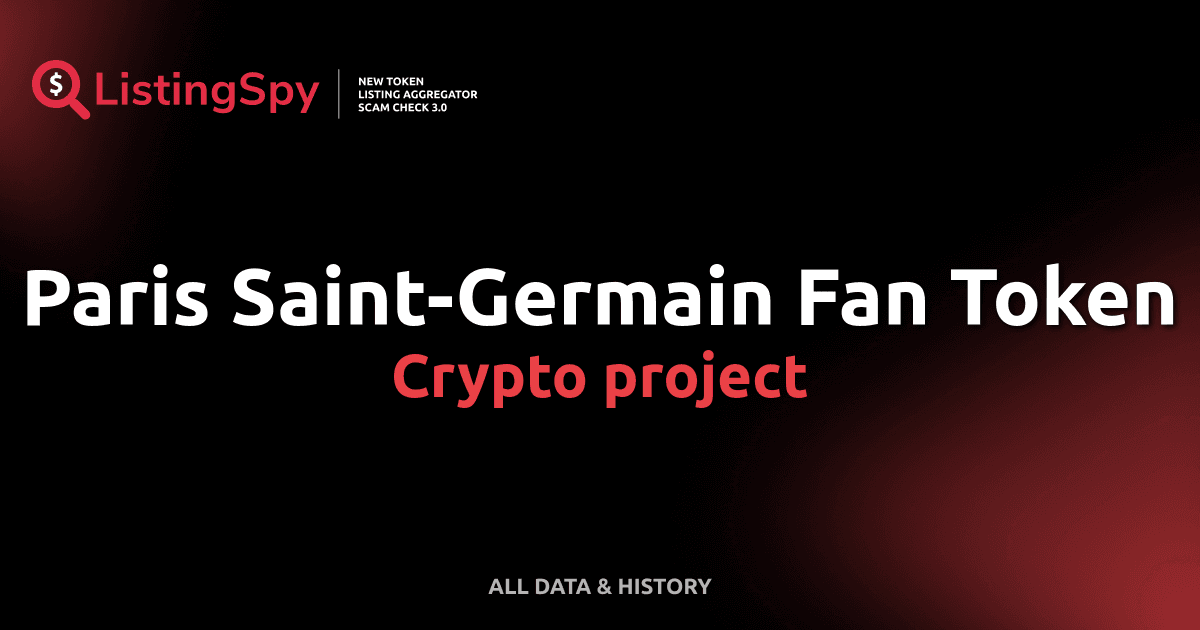 Paris Saint-Germain Fan Token crypto project: PSG token listings ...