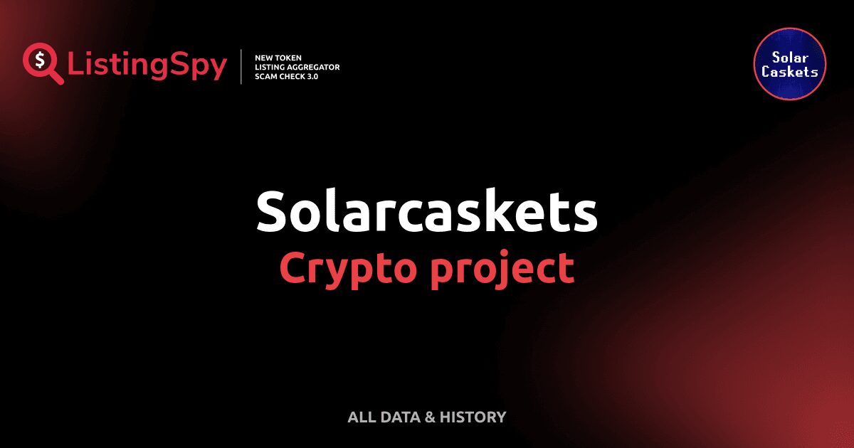 Solarcaskets crypto project: SOLAR token listings, events, analysis ...