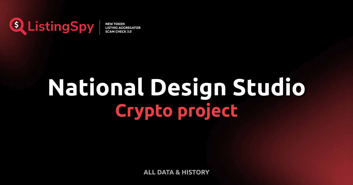 National Design Studio crypto project: ndstudio token listings, events ...