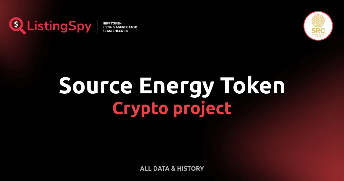Source Energy Token crypto project: SRC token listings, events ...