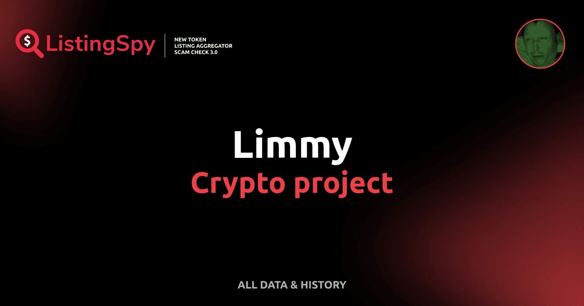 Limmy crypto project: Limmy token listings, events, analysis | ListingSpy