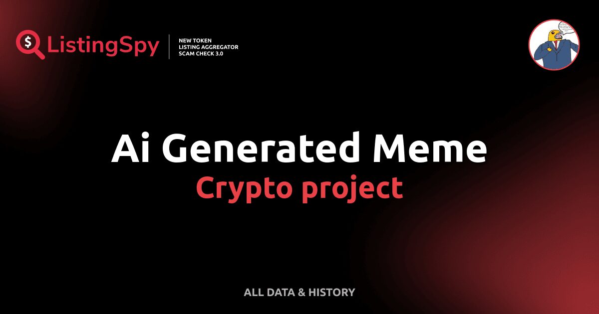 Ai Generated Meme crypto project: nyzKo token listings, events ...