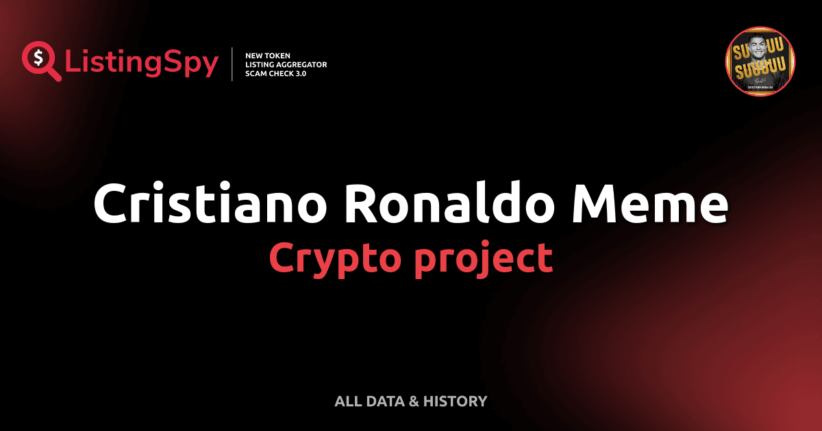Cristiano Ronaldo Meme crypto project: CR7 token listings, events ...