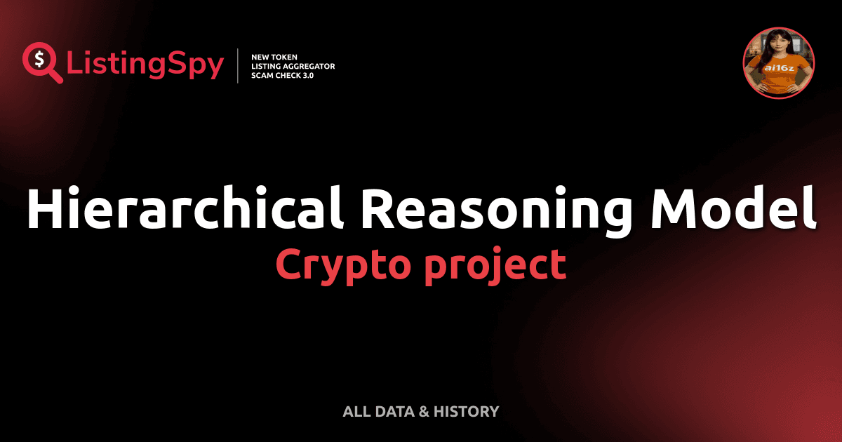 Hierarchical Reasoning Model crypto project: HRM token listings, events, analysis | ListingSpy