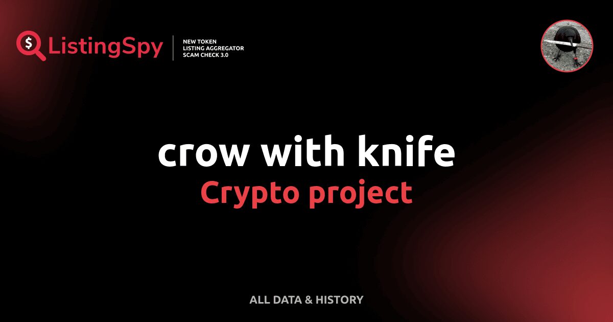 crow with knife crypto project: CAW token listings, events, analysis ...