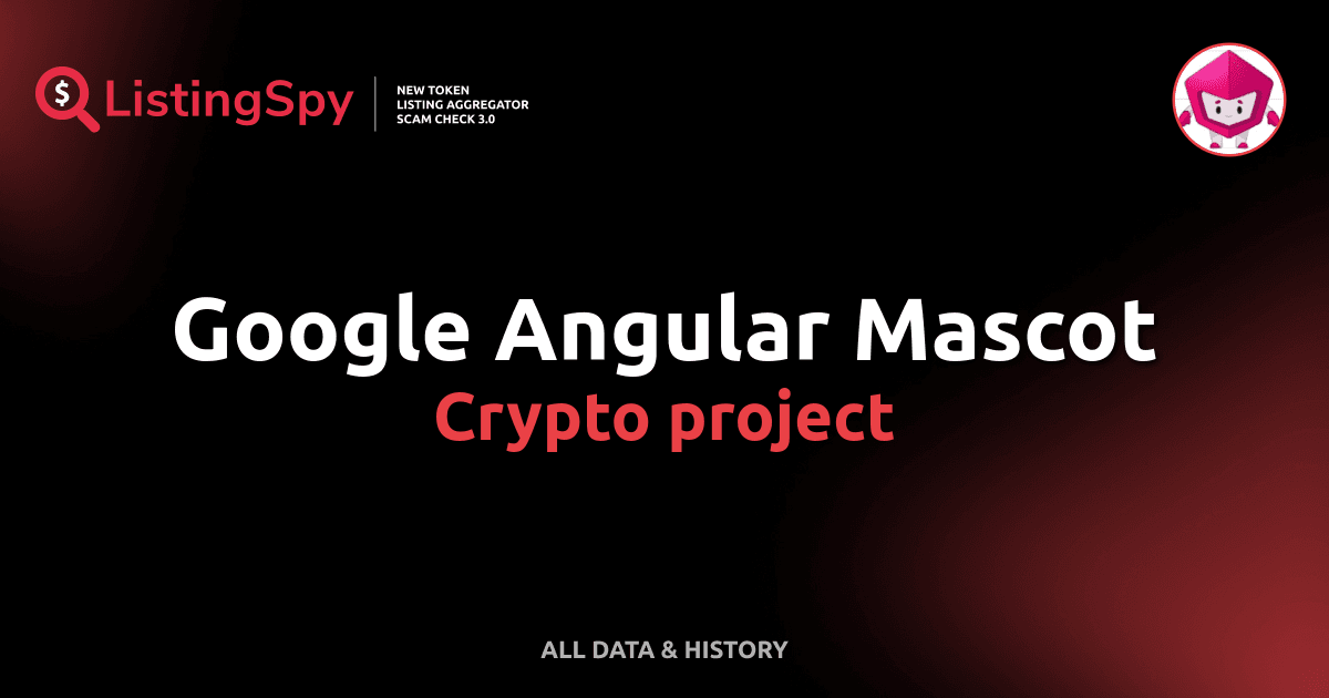 Google Angular Mascot crypto project: Angular token listings, events ...