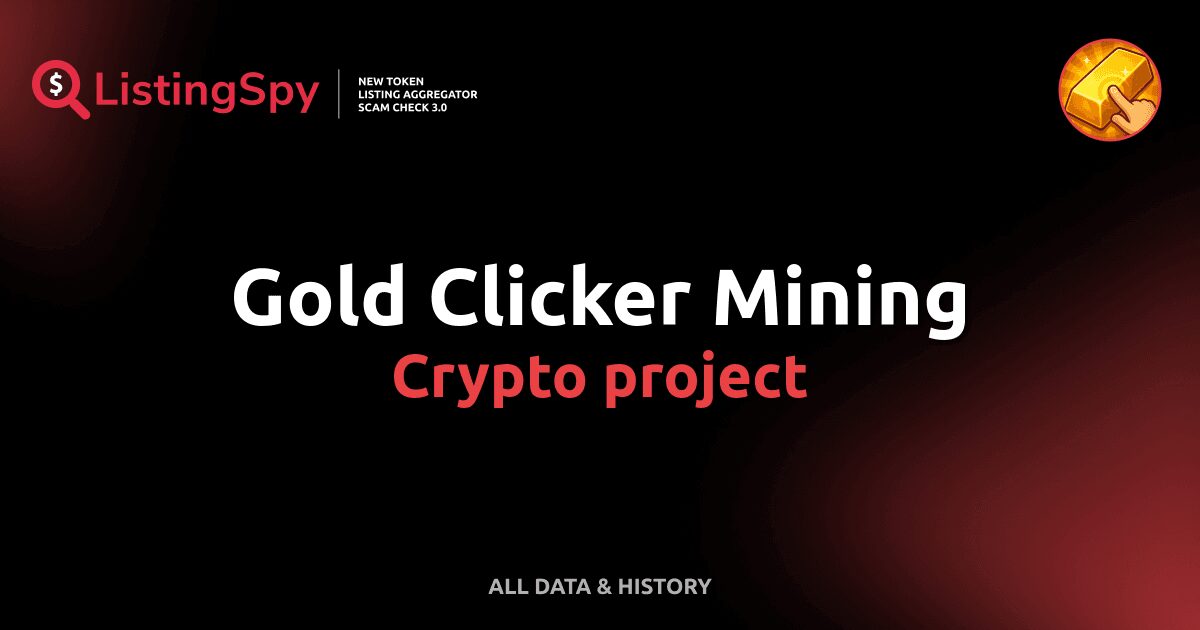 Gold Clicker Mining crypto project: GCM token listings, events ...