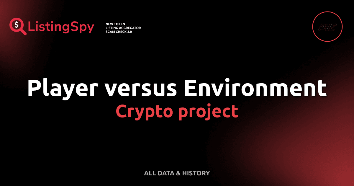 Player versus Environment crypto project: PVE token listings, events ...