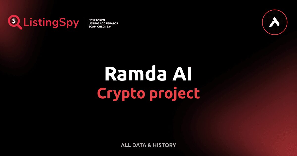 Ramda AI crypto project: ramdai token listings, events, analysis ...