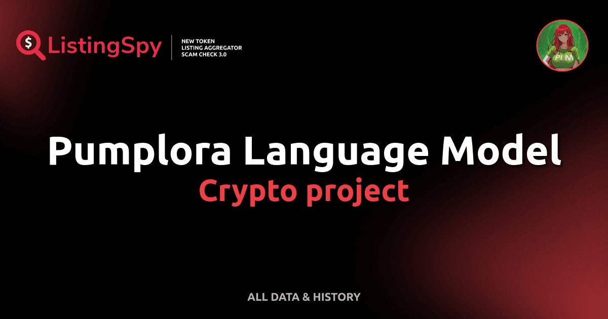 Pumplora Language Model crypto project: PLM token listings, events ...
