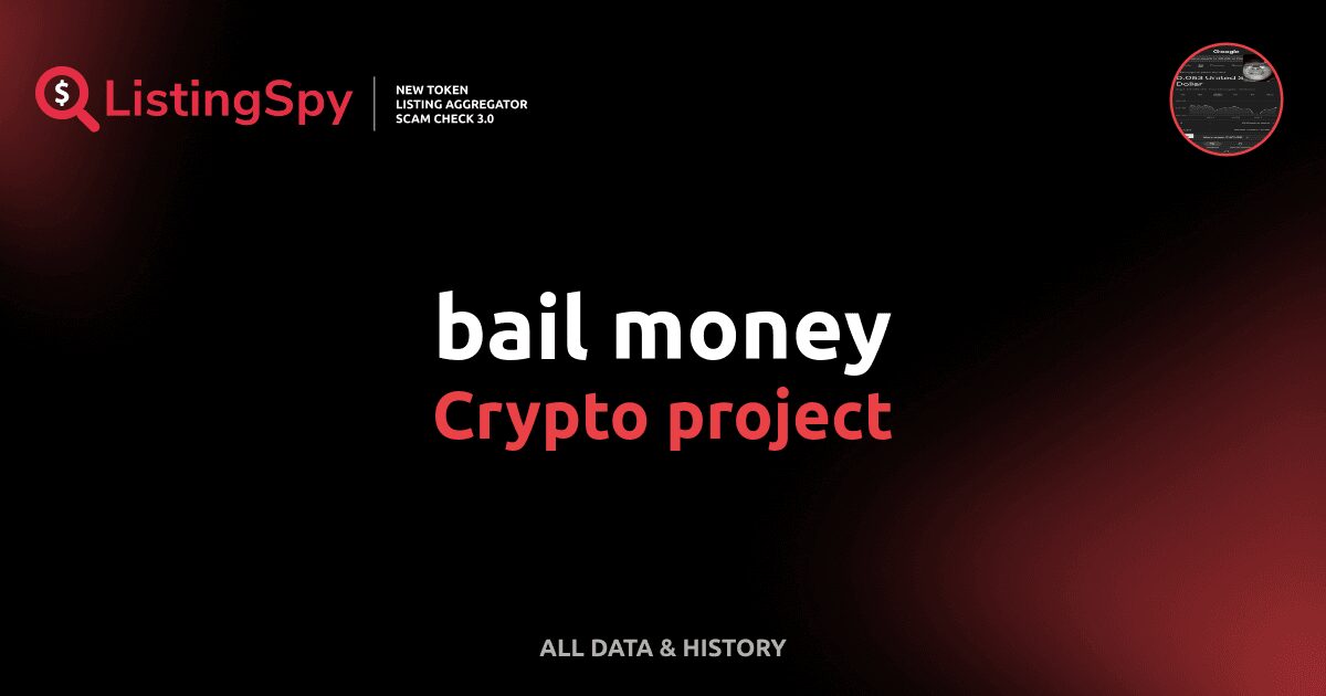 bail money crypto project: BMO token listings, events, analysis ...