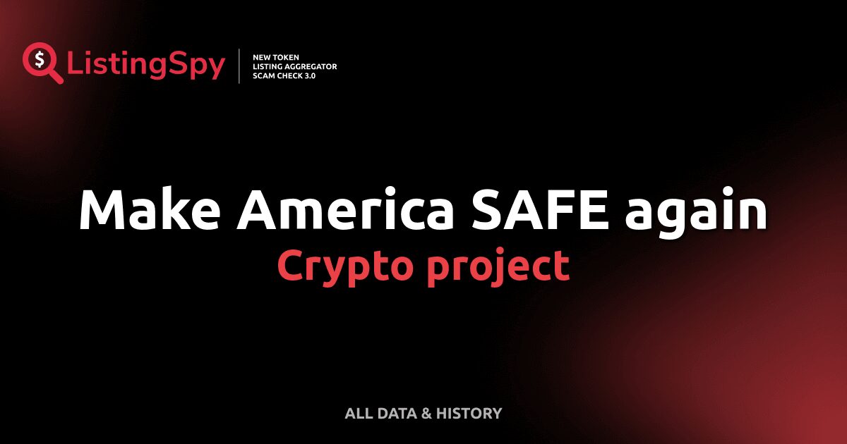 Make America SAFE again crypto project: MASA token listings, events ...
