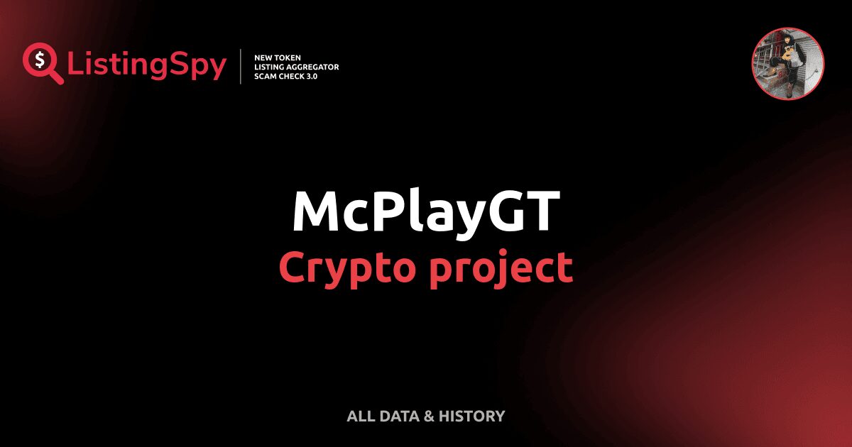 McPlayGT crypto project: $MCPLAYGT token listings, events, analysis ...