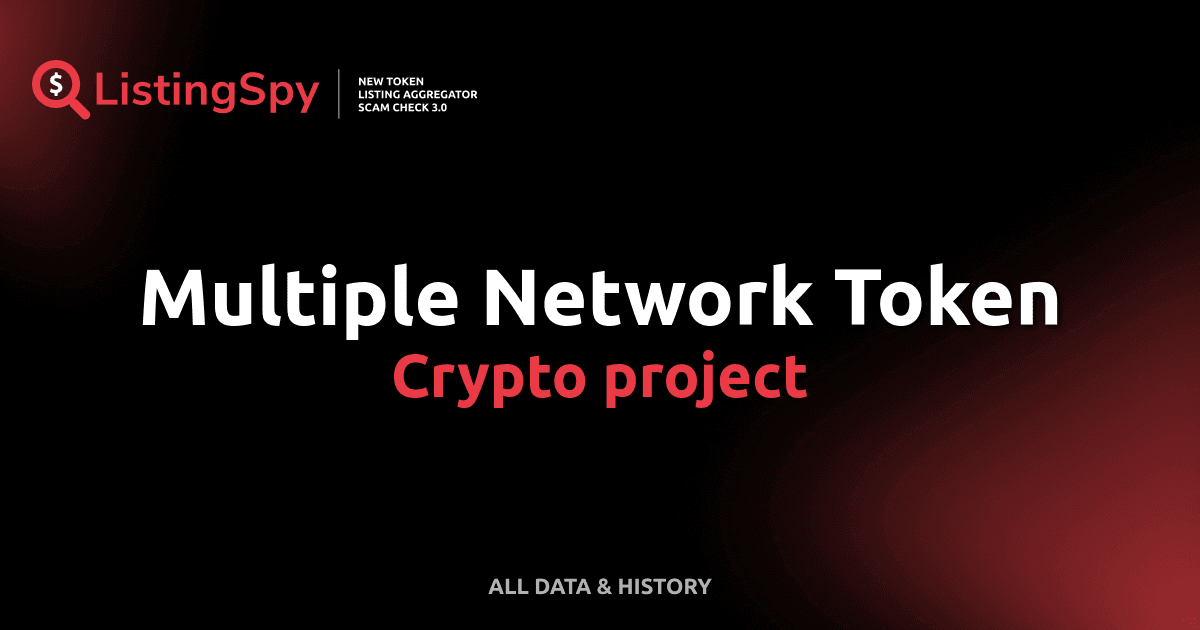 Multiple Network Token crypto project: MTP token listings, events ...