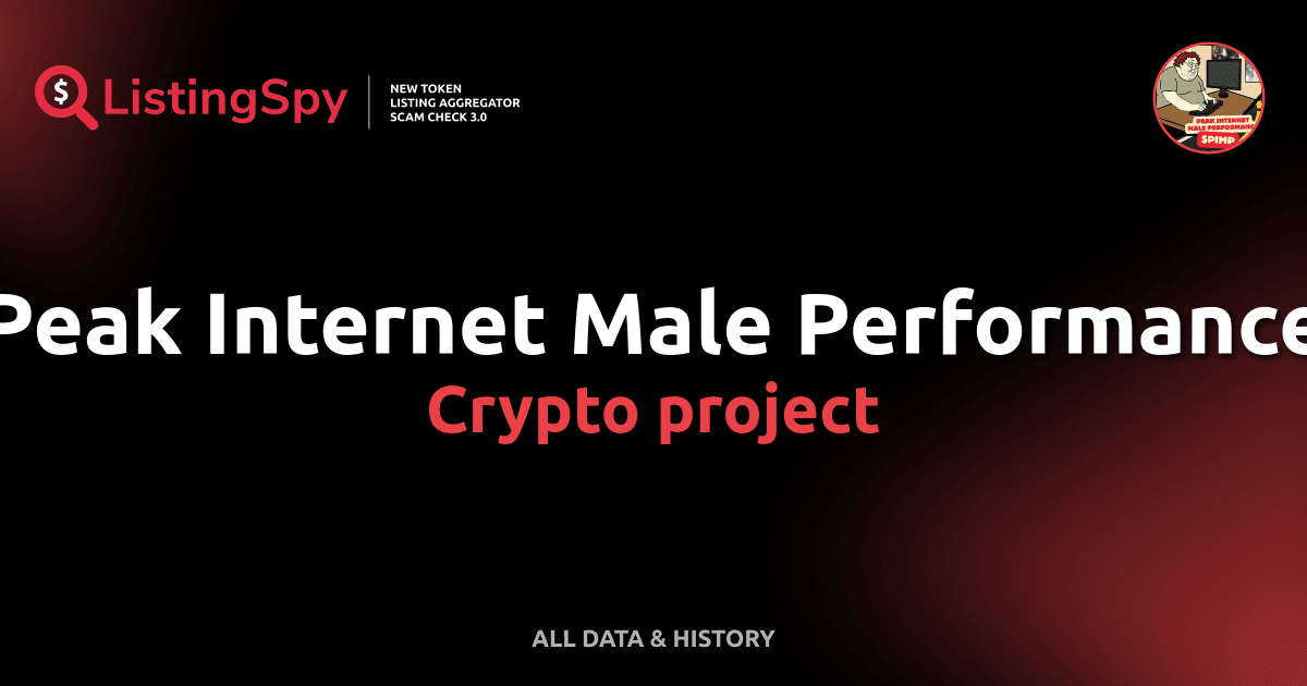 Peak Internet Male Performance crypto project: PIMP token listings ...