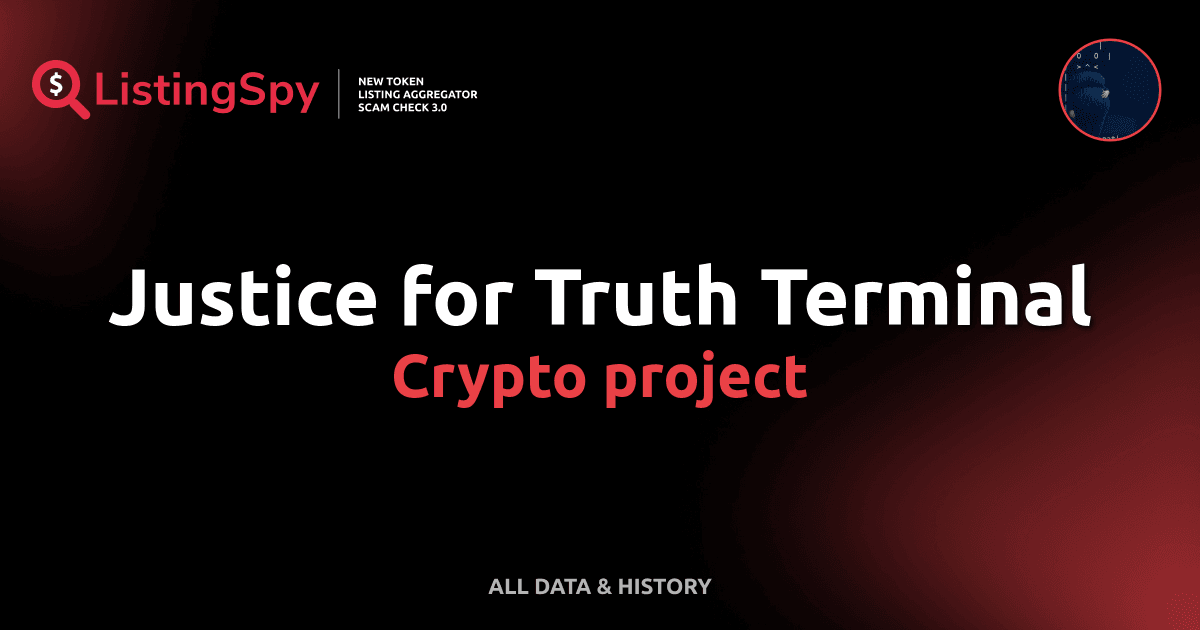 Justice for Truth Terminal crypto project: JFTT token listings, events ...