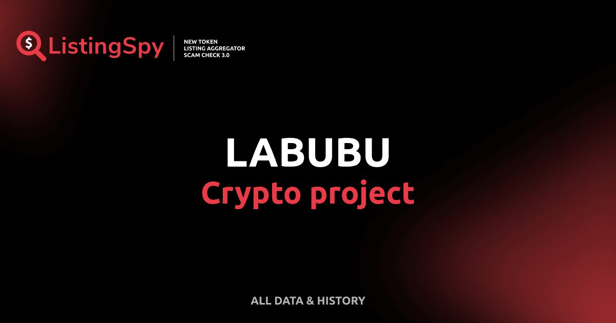 LABUBU crypto project: 拉布布 token listings, events, analysis | ListingSpy