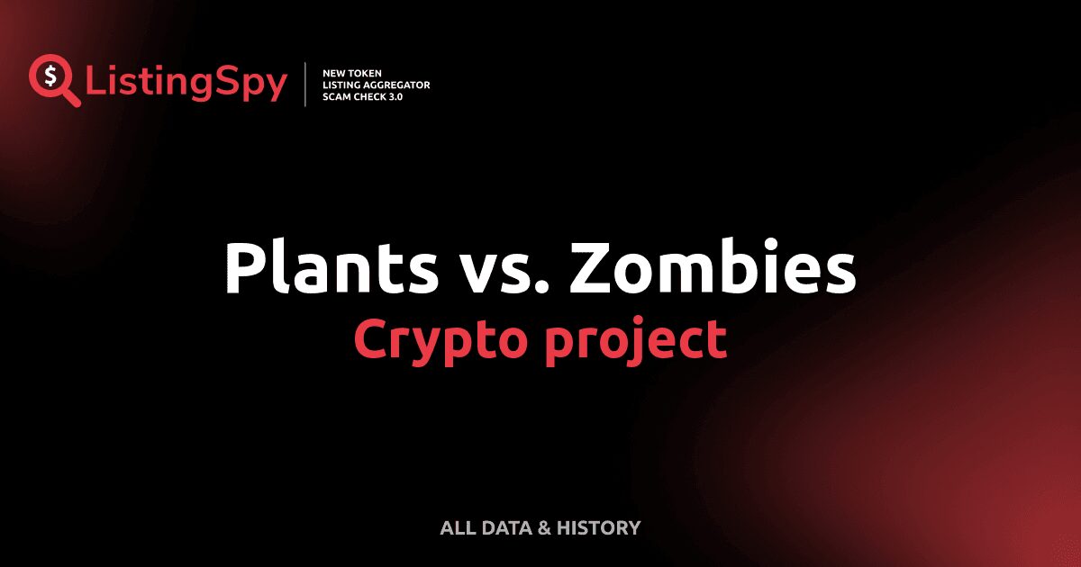 Plants vs. Zombies crypto project: PVZ token listings, events, analysis ...