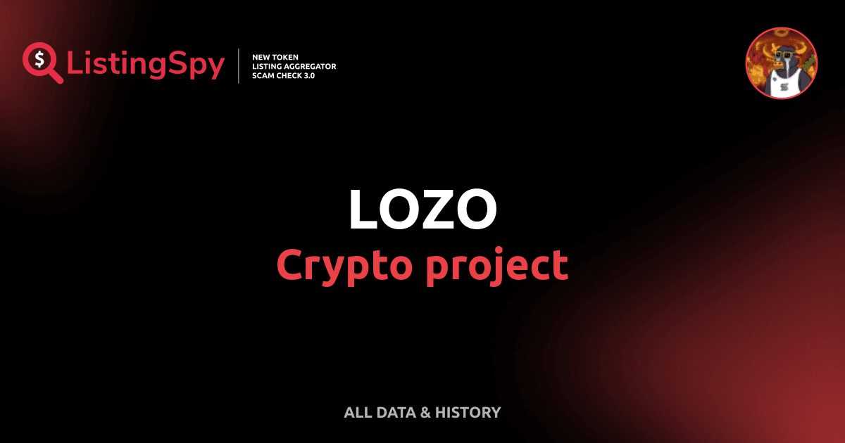 LOZO crypto project: LOZO token listings, events, analysis | ListingSpy
