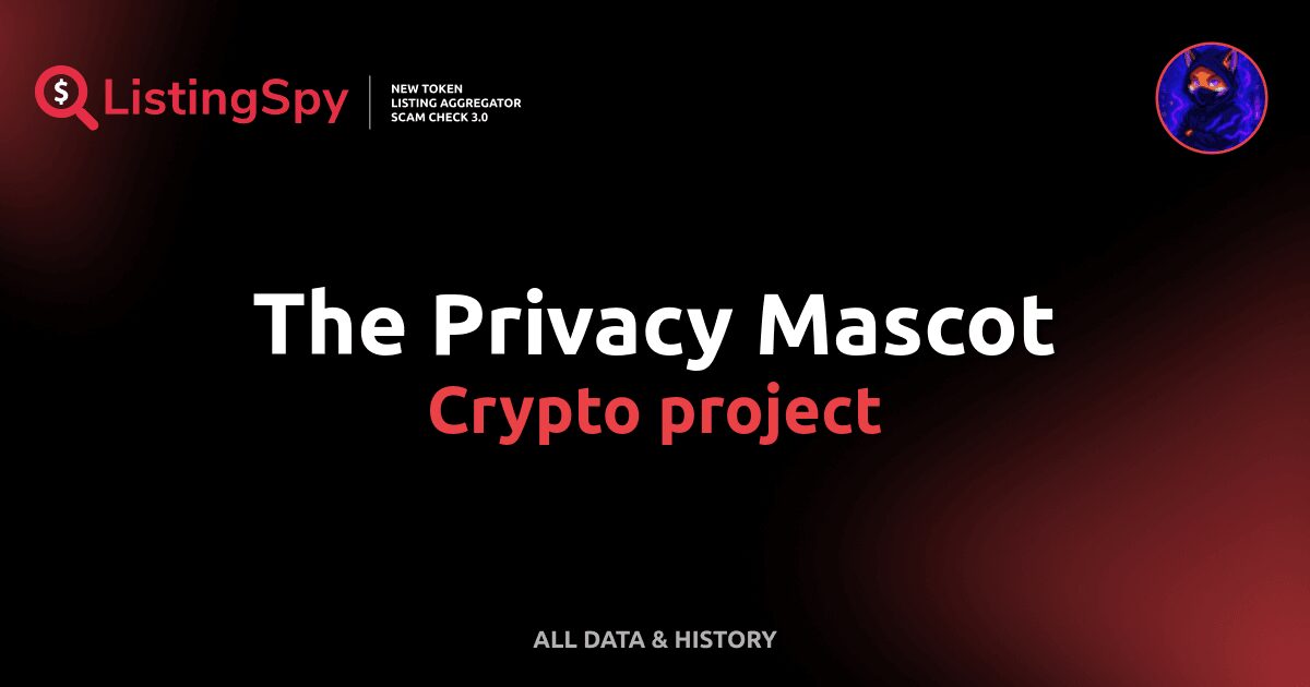 The Privacy Mascot crypto project: SHADO token listings, events ...