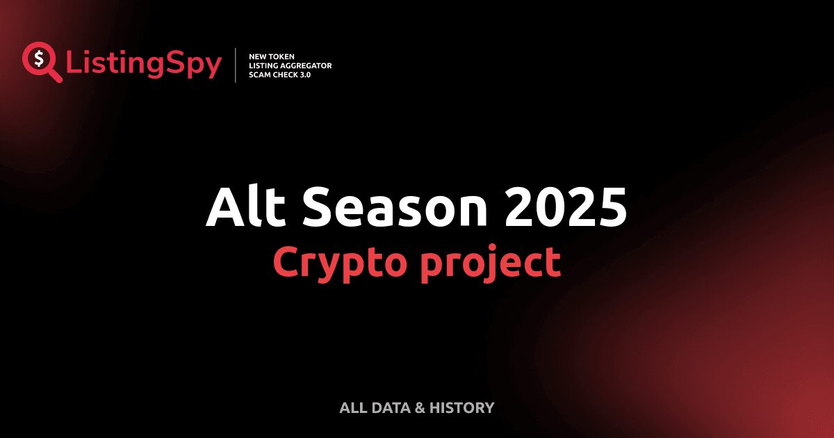 Alt Season 2025 crypto project: ALTSEASON token listings, events ...