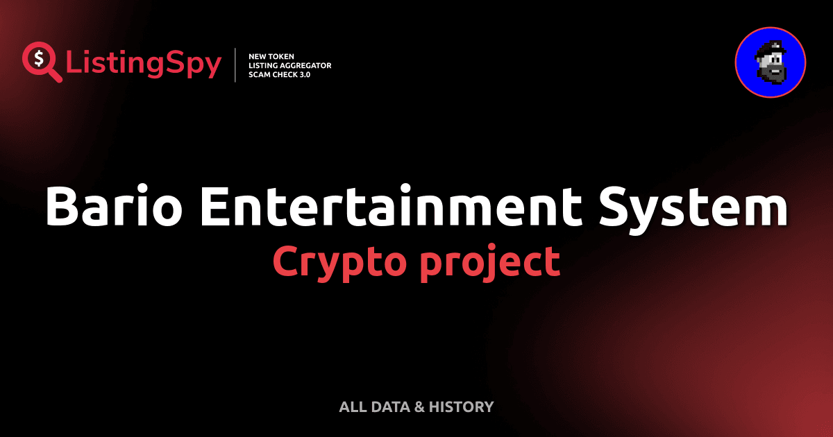 Bario Entertainment System crypto project: $baes token listings, events ...