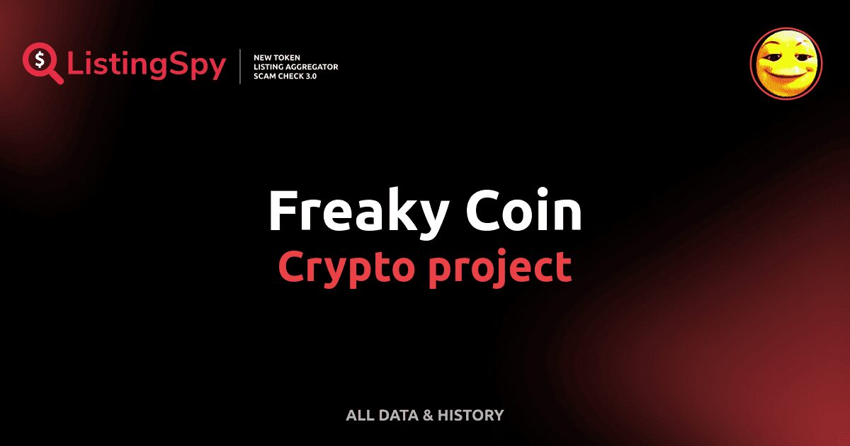 Freaky Coin crypto project: FREAKY token listings, events, analysis ...