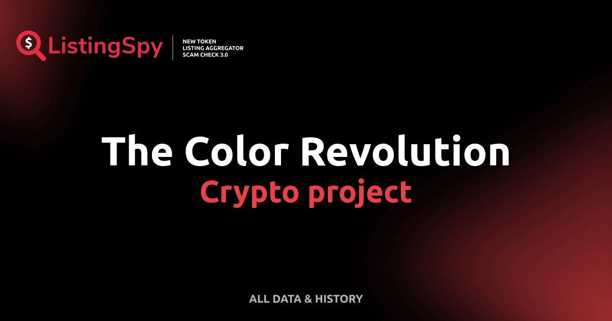 The Color Revolution crypto project: COLOR token listings, events ...