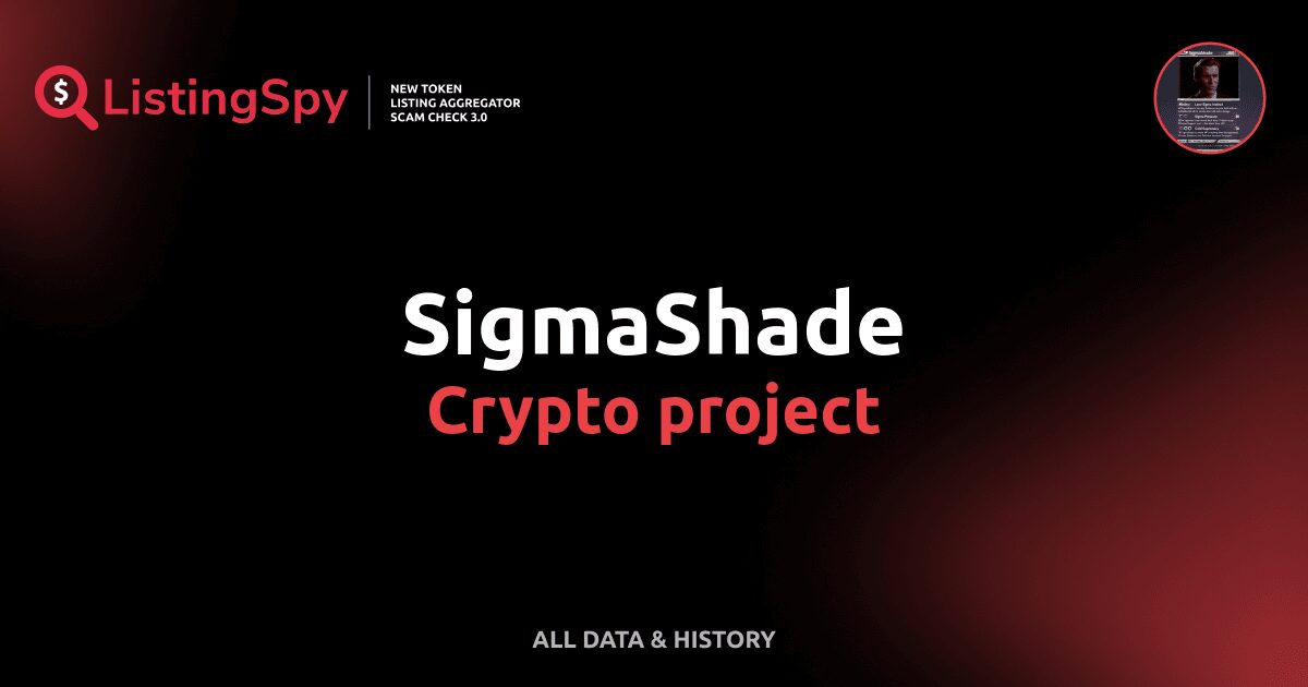 SigmaShade crypto project: SigmaS token listings, events, analysis ...
