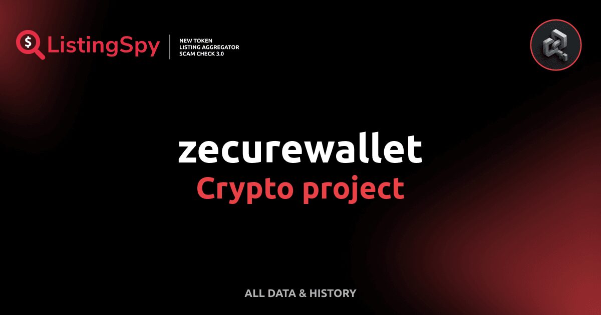 zecurewallet crypto project: zecure token listings, events, analysis ...
