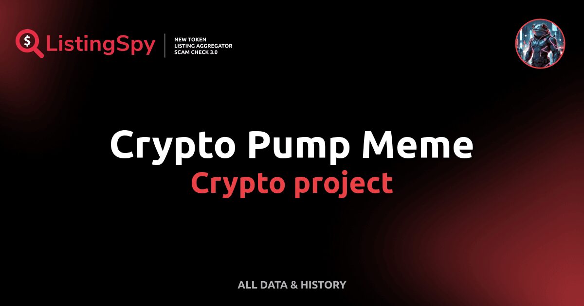 Crypto Pump Meme crypto project: CPM token listings, events, analysis ...