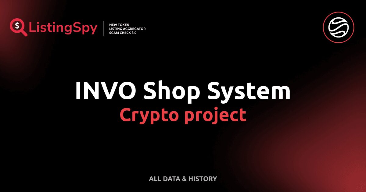 INVO Shop System crypto project: invo token listings, events, analysis ...