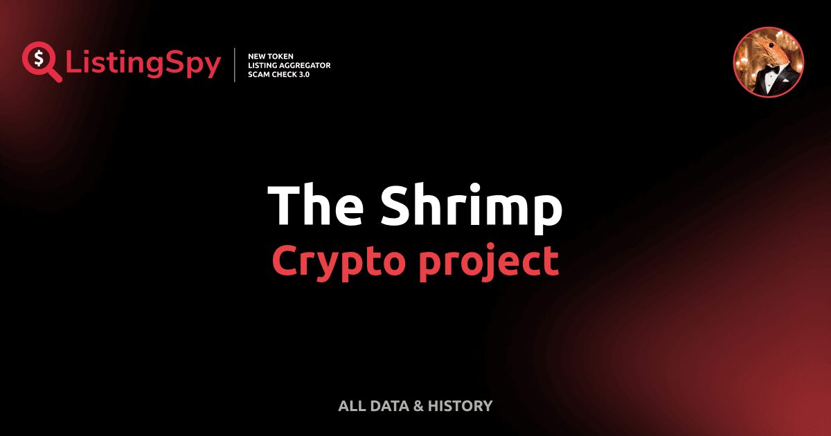 The Shrimp crypto project: Shrimp token listings, events, analysis ...