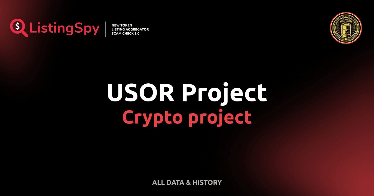 USOR Project crypto project: USOR token listings, events, analysis ...
